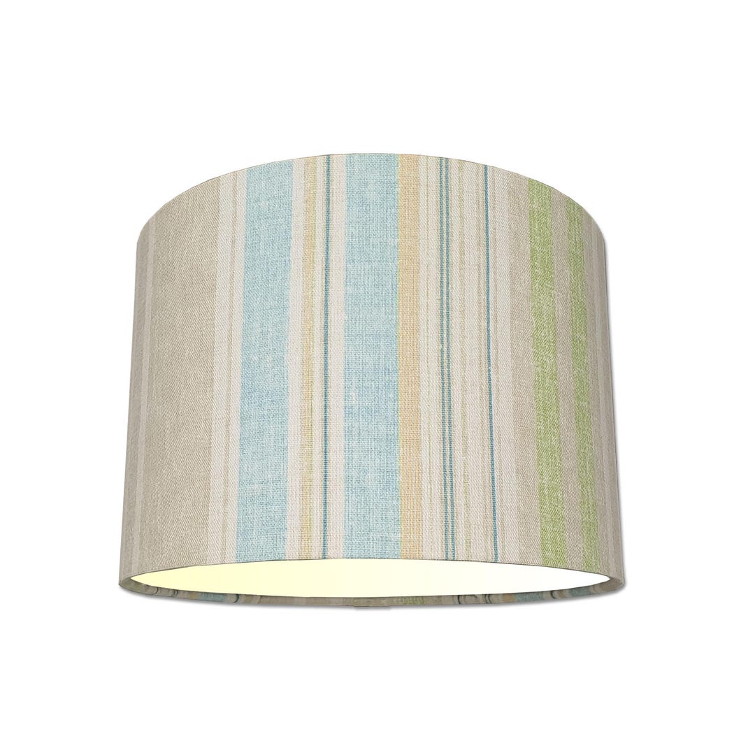Lampshades in Laura Ashley Irving Stripe Duck Egg Fabric Various Sizes ...