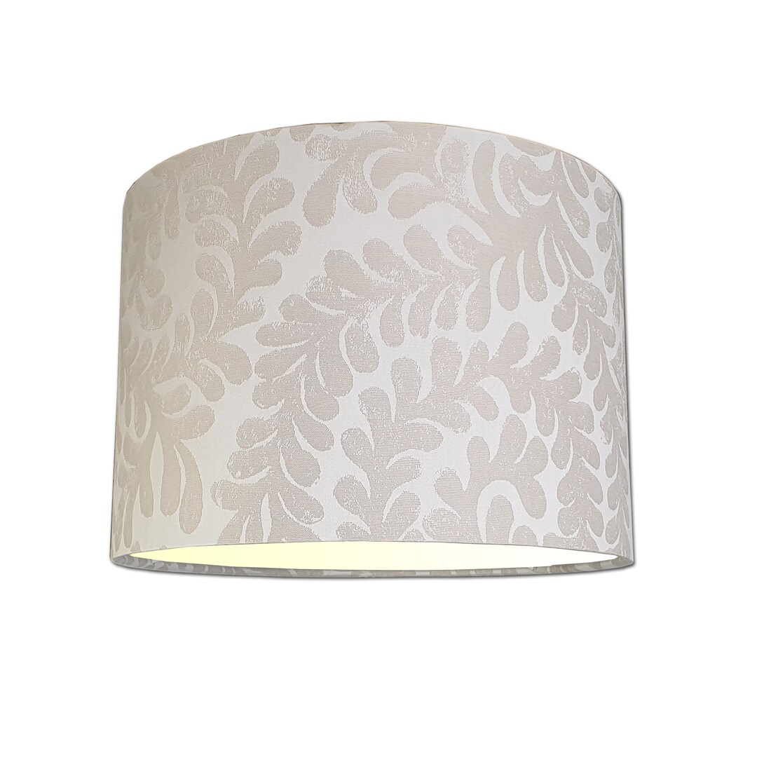 Lampshade in Laura Ashley Berkley Scroll Dove Grey Fabric Handmade ...