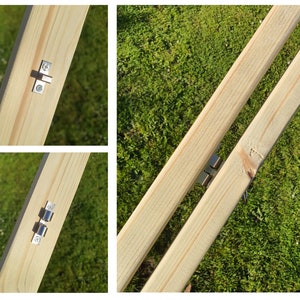 Washing Clothes Line Prop Pole | Gold Stain | Wooden | Collapsible ...
