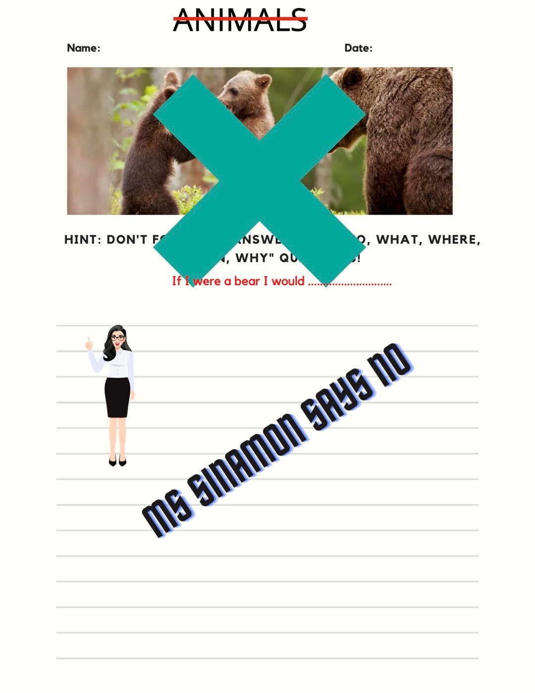 20 EXCITING ANIMAL WRITING Prompts for Elementary School Children - Etsy