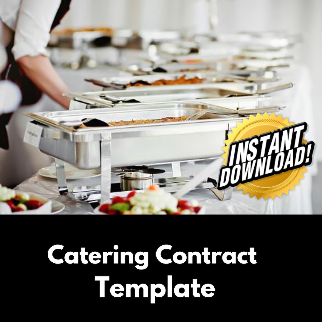 Catering Contract Template: Attorney Approved, Editable (PDF & Word) - Etsy