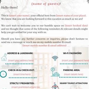 Airbnb Welcome Sign, Airbnb Welcome Letter, Airbnb Sign Template ...
