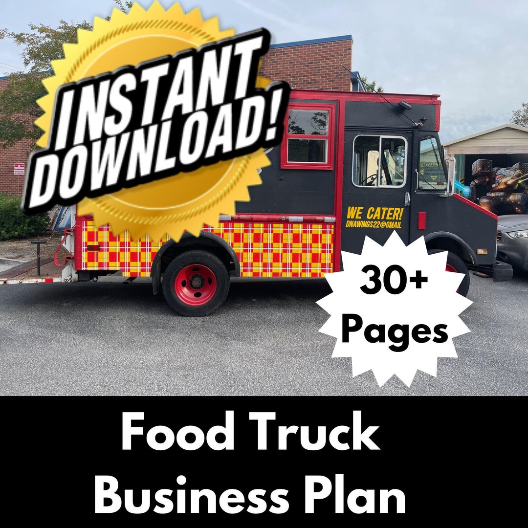 Food Truck Business Plan Template: 30+ Pages (PDF & Word) - Etsy
