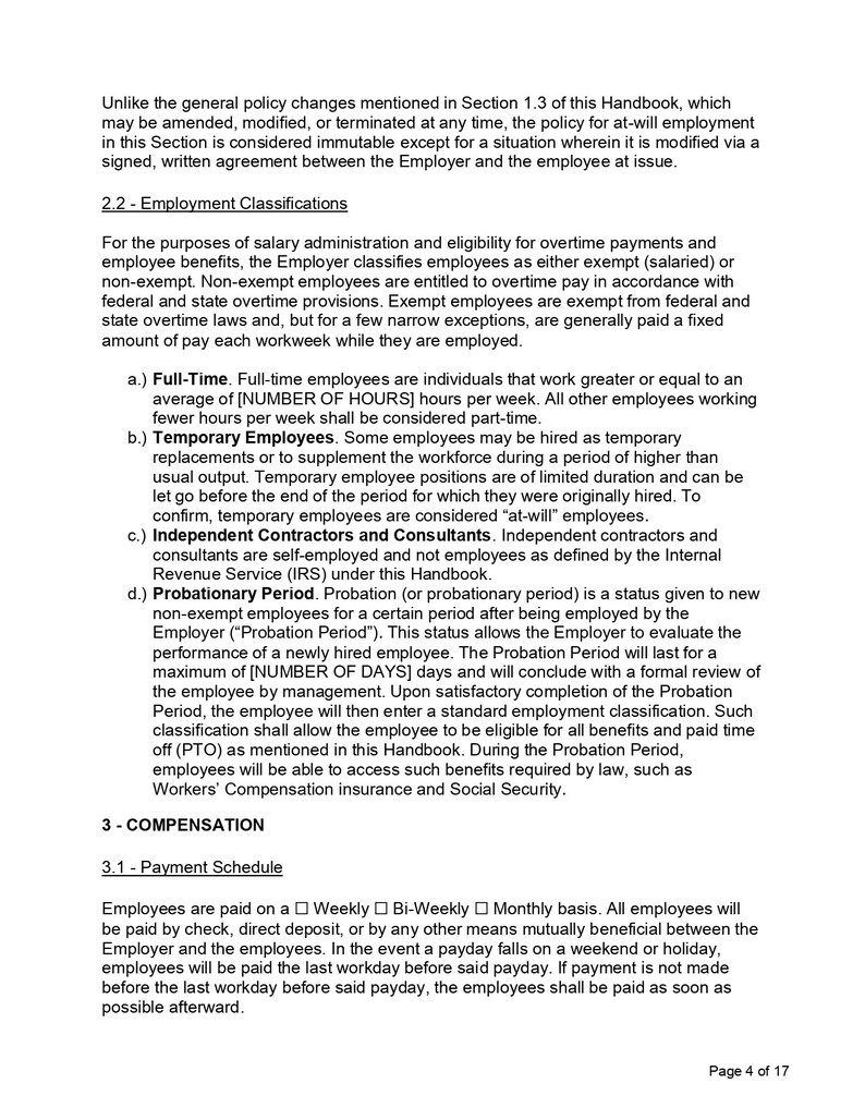 Daycare Employee Handbook| Fully Editable in Microsoft Word| Instant ...