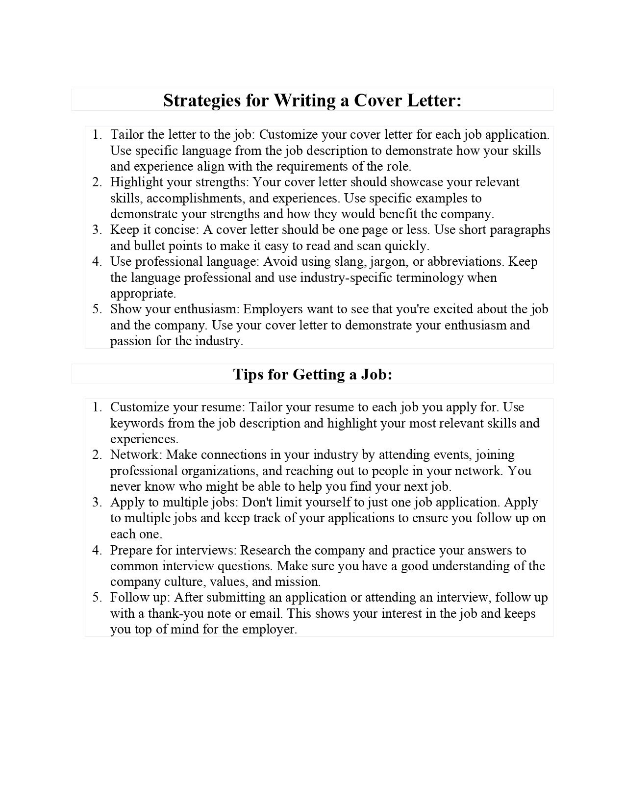 Custom Cover Letter Templates: Job Application Bundle (microsoft Word ...