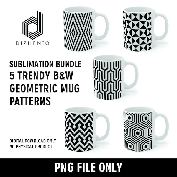 Geometric Mug - Etsy