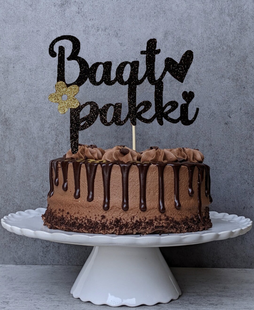 Baat Pakki Cake Topper Engaged Cake Topper Nikkah Cake Topper ...