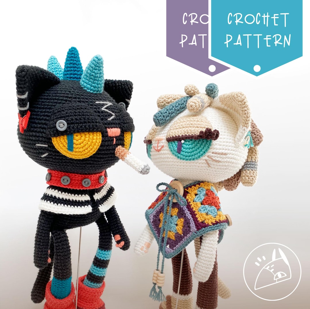 BUNDLE: CHESTER and LAURA_ a Couple of CAT Siblings_crochet Pattern - Etsy