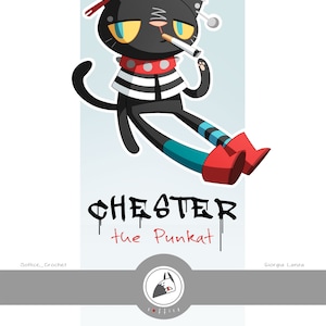 Chester_the Punkat_crochet Pattern - Etsy
