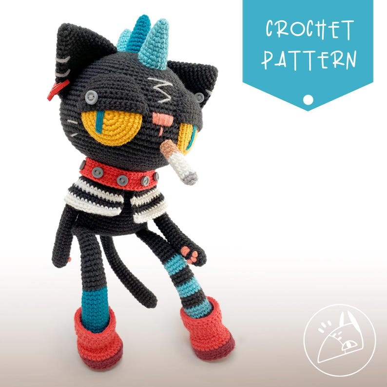 Chester_the Punkat_crochet Pattern - Etsy