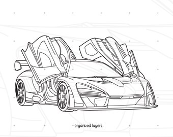 Mclaren senna svg - Etsy España