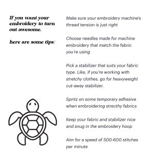 Turtle Embroidery Design, Sea Turtle Digitizing, Machine Embroidery Design, Beach Embroidery ...