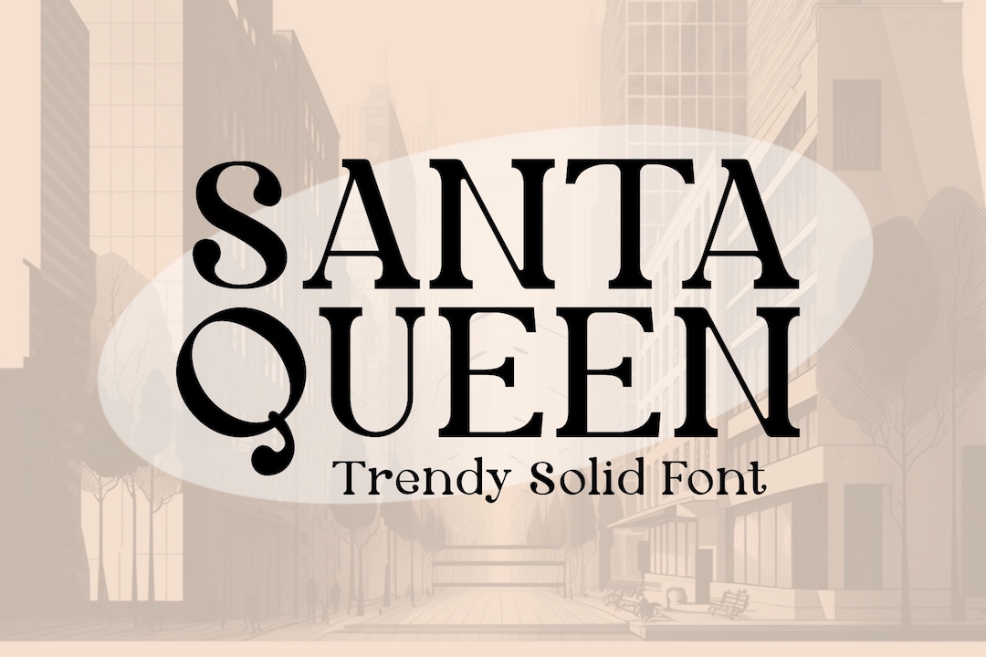 Santa Queen Trendy Serif Font, Elegant Serif Typeletter, Minimalist ...