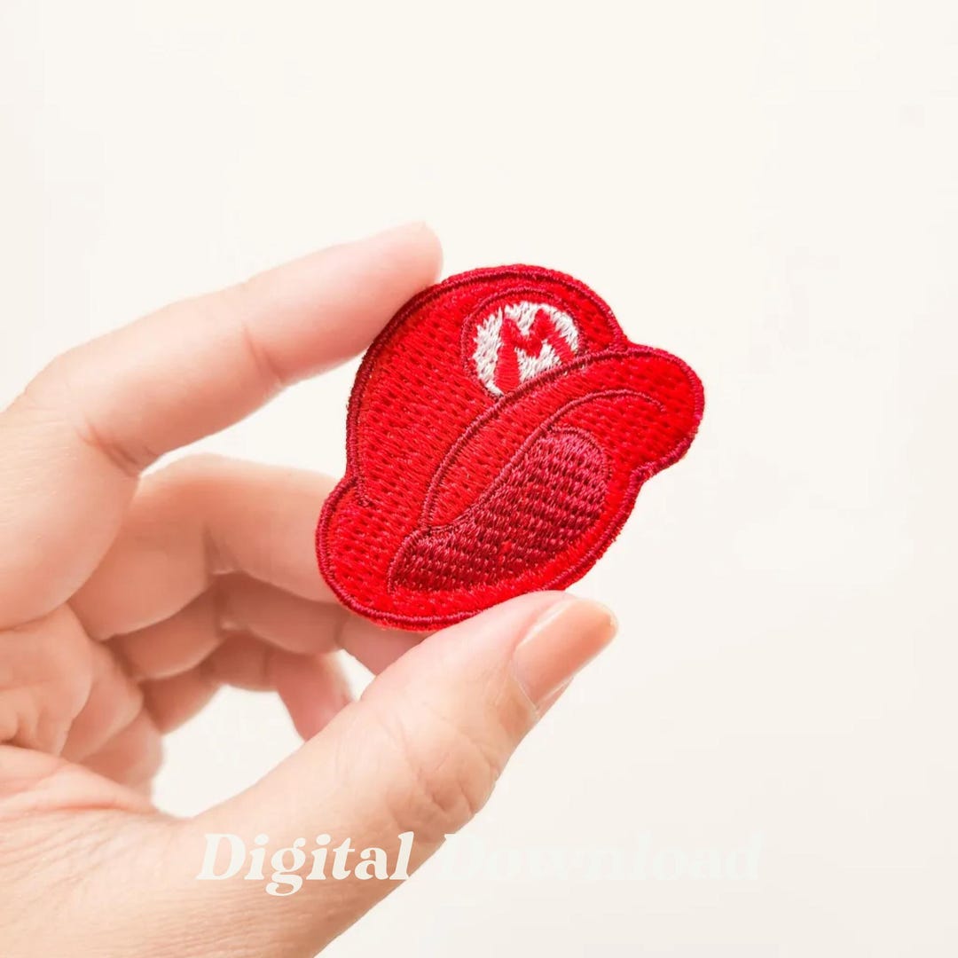 Cartoon Hat Embroidery Design: Video Game Patch (digital Download) - Etsy