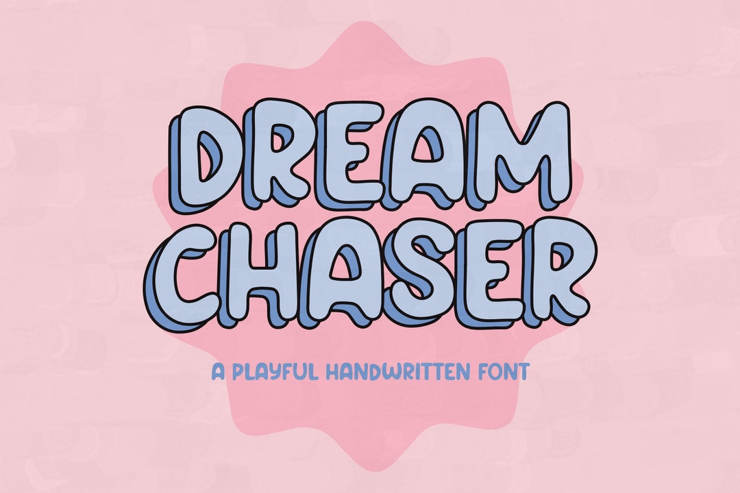 Dream Chaser Font: Playful Sans Serif Typeface (OTF, TTF, SVG) - Etsy