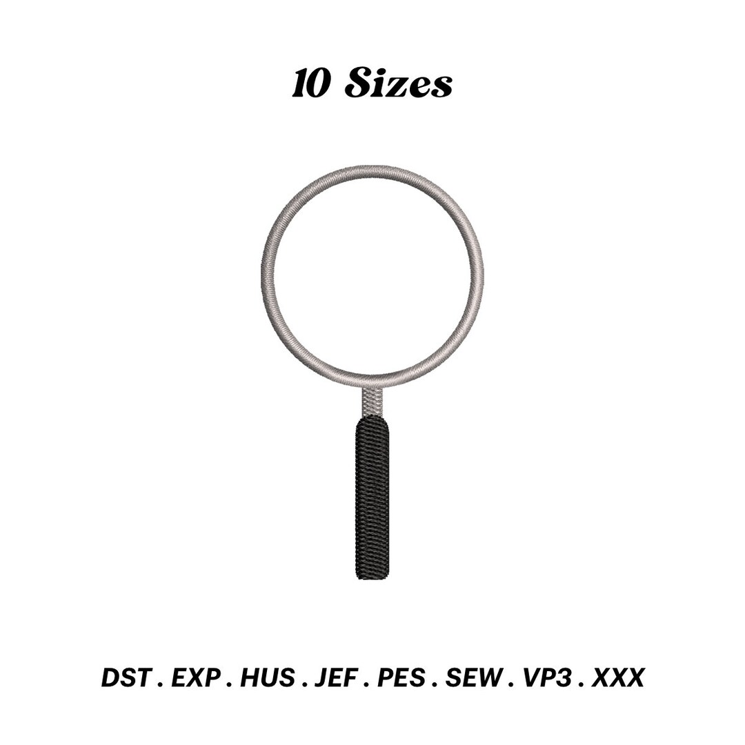 Magnifying Glass Embroidery Design, Forensic Scientist Machine ...
