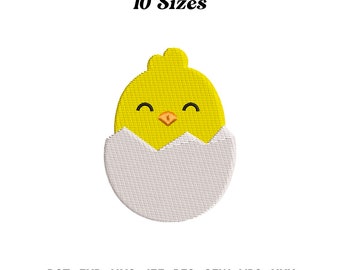 Hatching Chick Easter Cute Embroidery Design File - Etsy UK