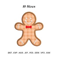 Gingerbread Applique - Etsy