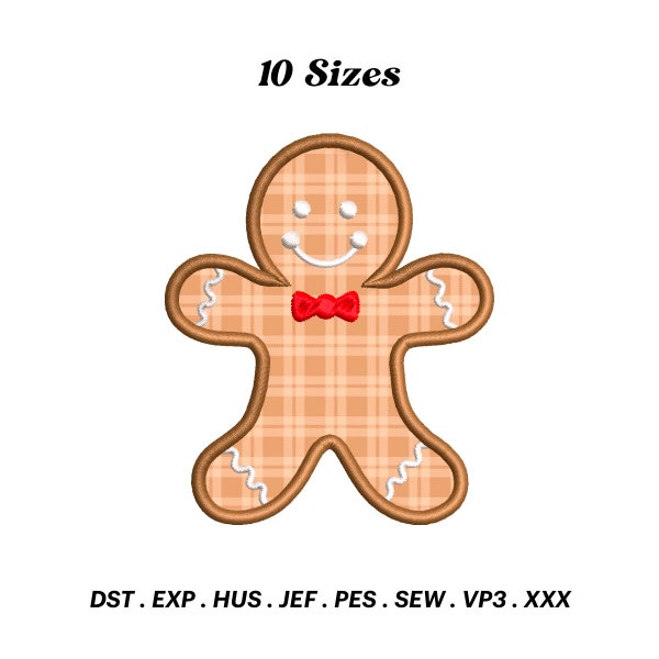 Gingerbread Applique - Etsy
