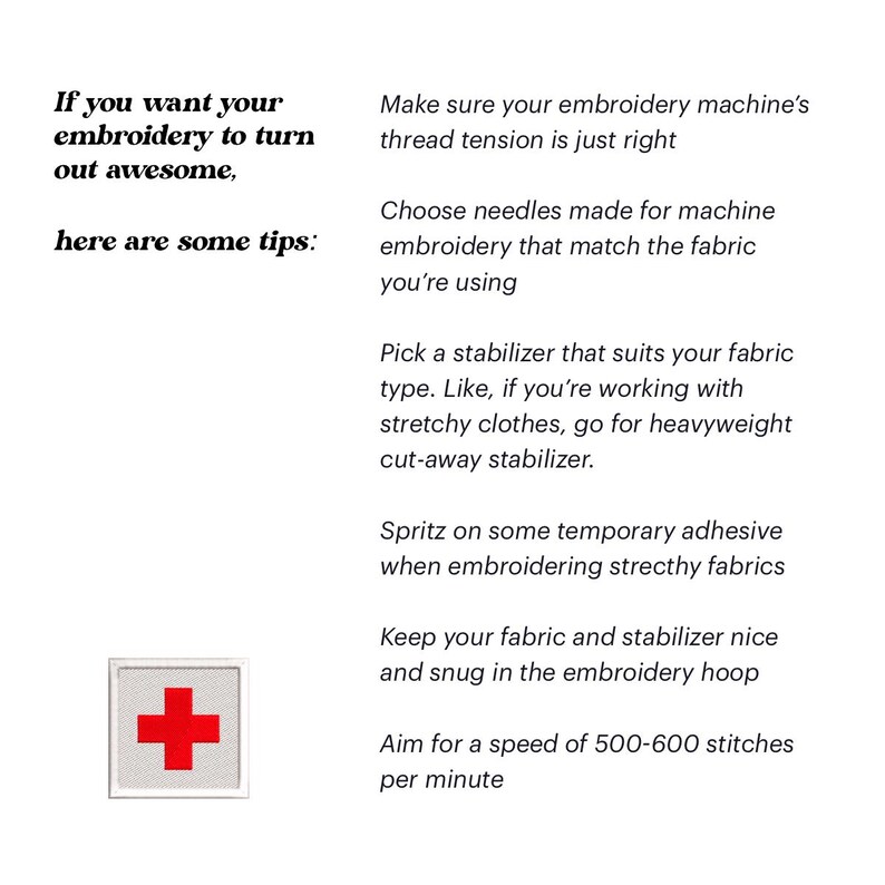 First Aid Embroidery Design, Badge Embroidery Patch, Sign Embroidery ...