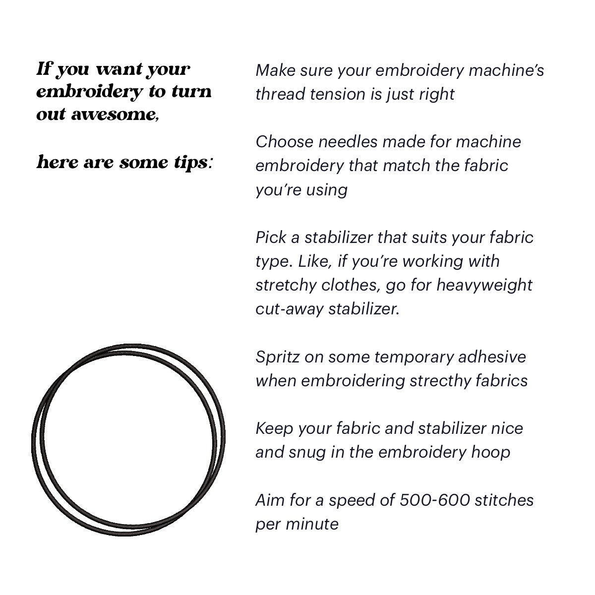 Circle Wire Frame Embroidery Designs, Double Circle Border, Machine ...