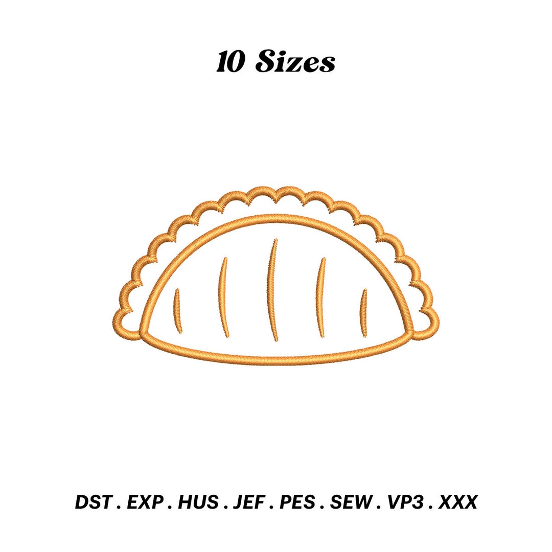 Pasty Embroidery Design: Food Stitching Pattern (digital Download) - Etsy