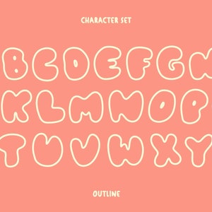 Femme Fierce - Cute Bubble Font, Balloon Typeface, Bubbly Letter ...
