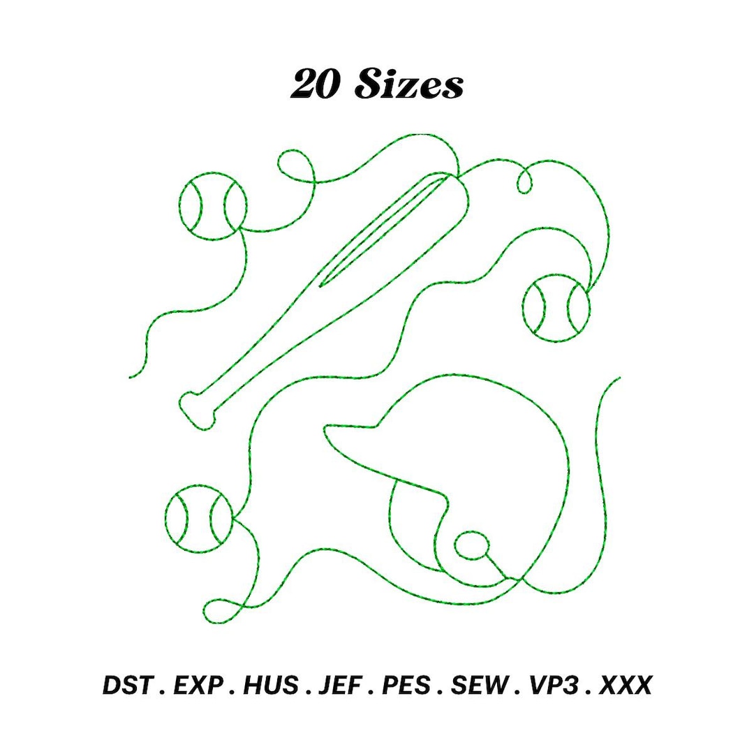 Baseball Quilt Embroidery Design, Baseball Sport Quilt Block Embroidery ...