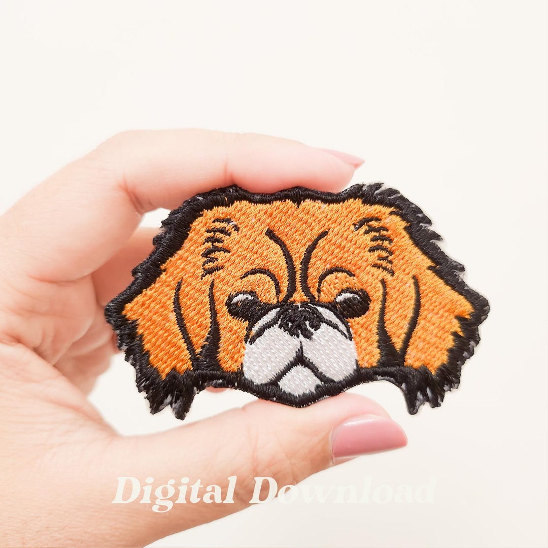 Pekingese Dog Embroidery Design: Pet Embroidery Patch (digital Download ...