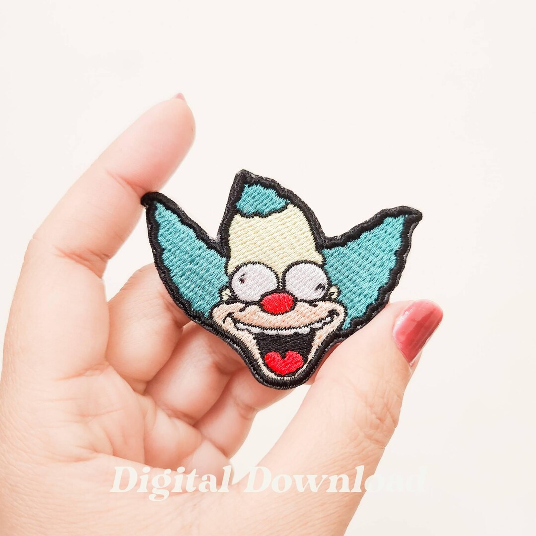 Cartoon Clown Embroidery Design, Clown Embroidery Patch, Movie ...