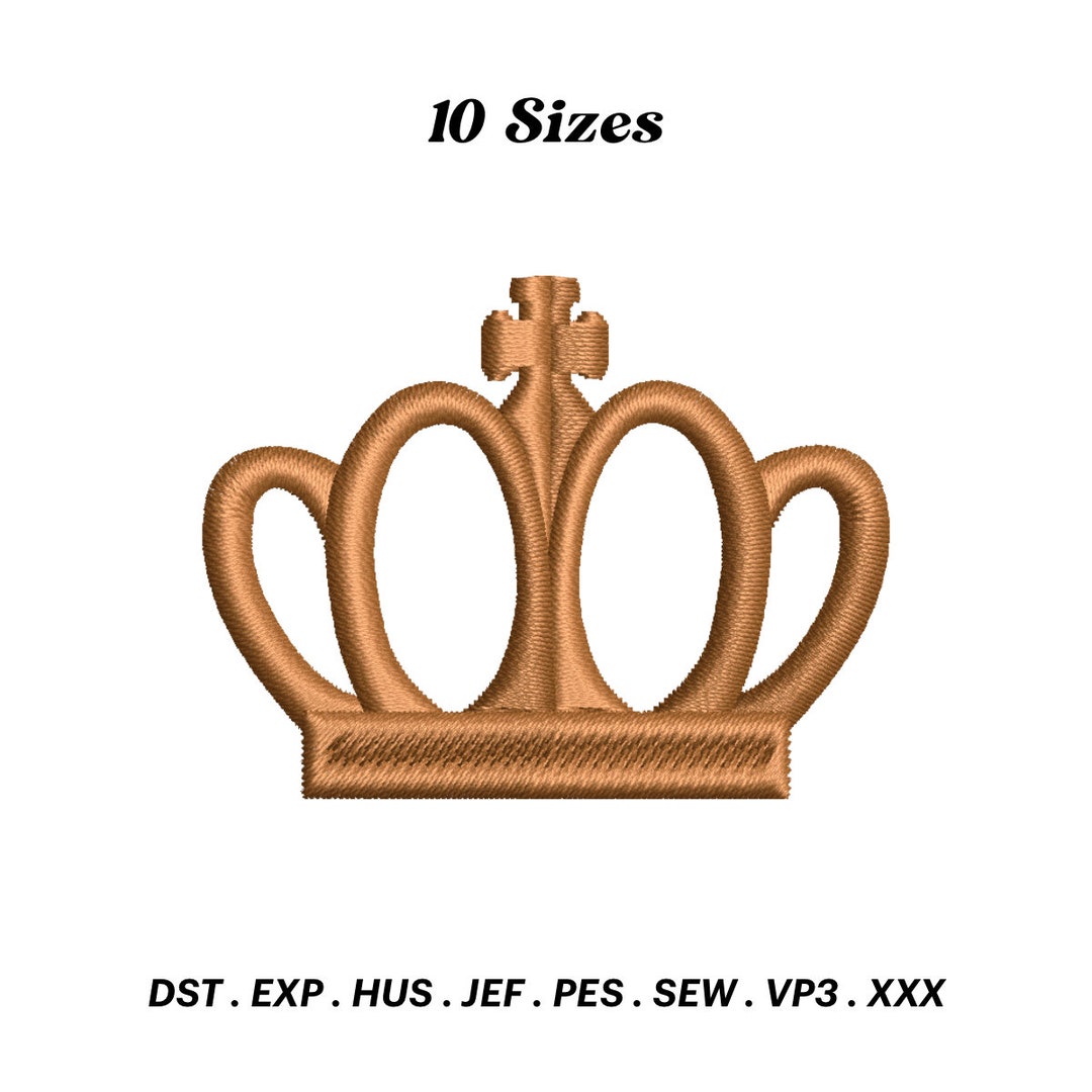 Royal King Crown Embroidery Design, Queen Crown, Princess, Machine ...