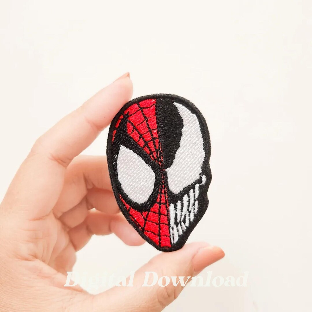 Spider & Alien Embroidery Design, Comic Embroidery Patch, Embroidery ...