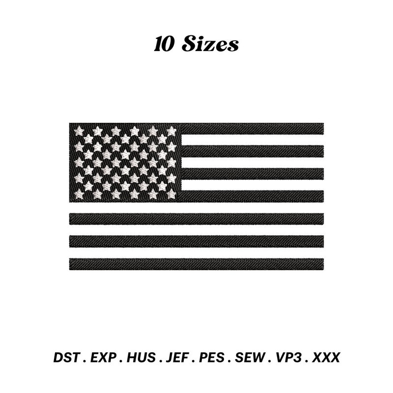 American Flag Embroidery - Etsy