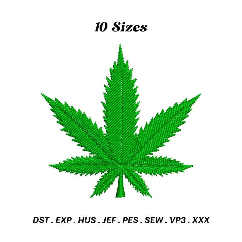 Cannabis Embroidery - Etsy