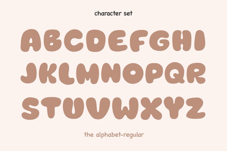 Simply Thick Font: Playful Bubbly Sans Serif (OTF, TTF, SVG) - Etsy