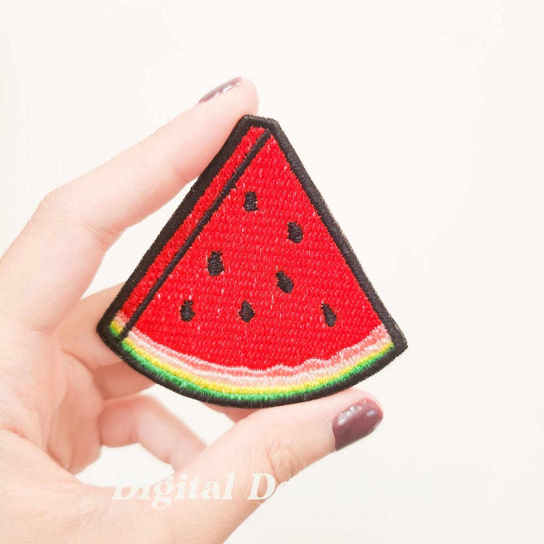 Watermelon Embroidery Design, Fruit Embroidery Patch, Summer Embroidery ...