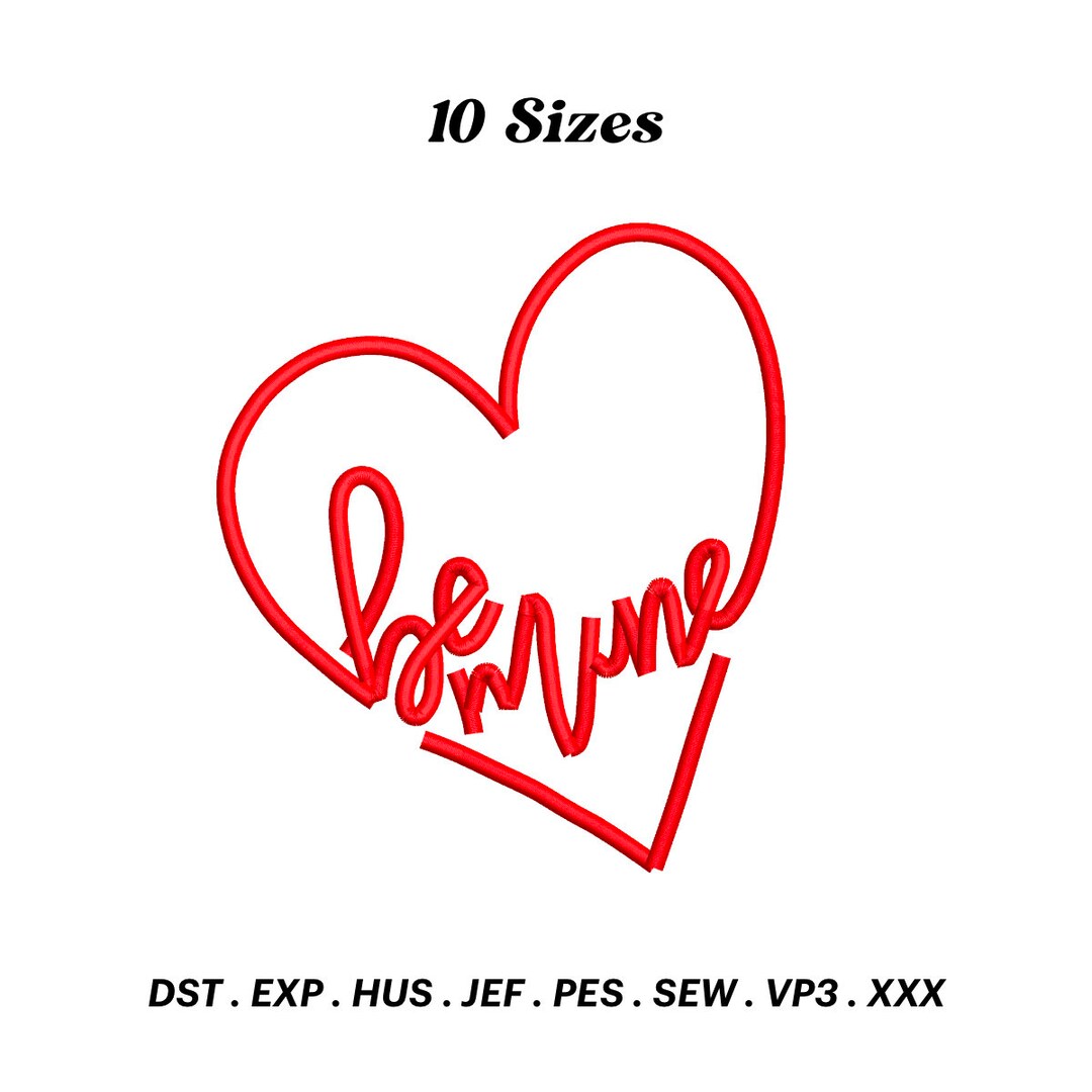 Be Mine Embroidery Design, Be Mine Heart Embroidery, Mini Hearts, Heart ...