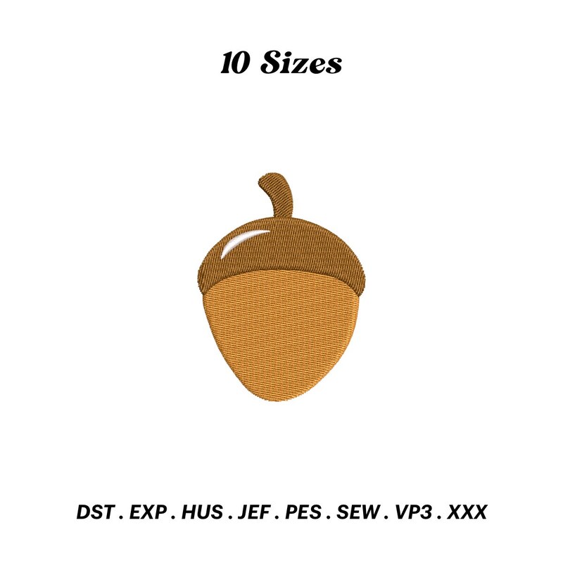 Acorn Embroidery - Etsy