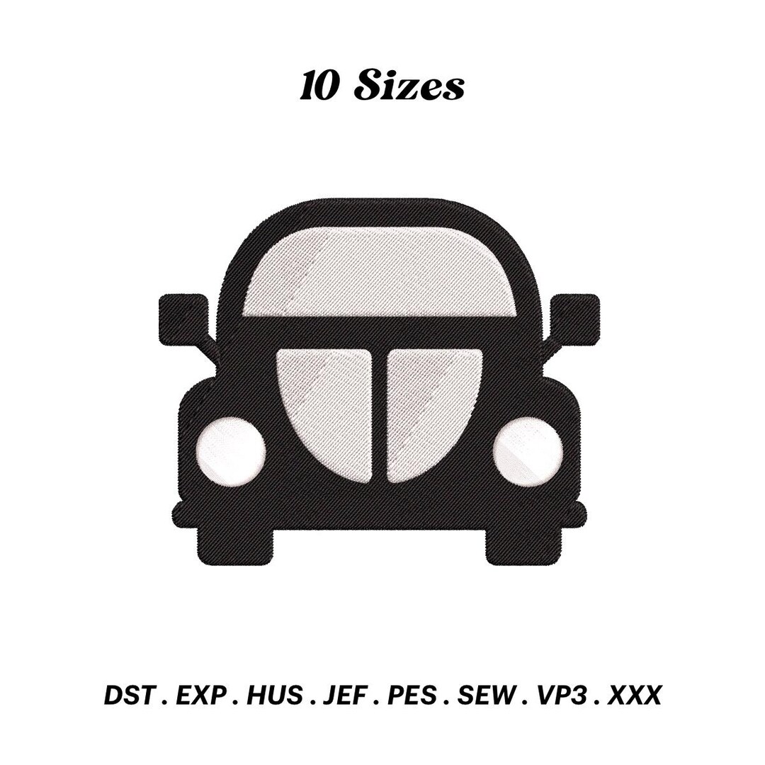 Classic Car Embroidery Design: Automotive Stitching Pattern (digital ...