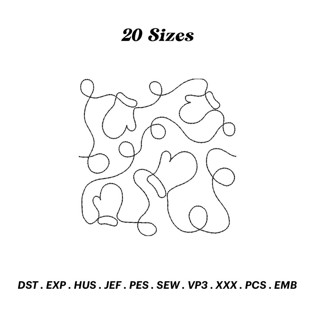 Mitten Quilt Embroidery Design, Quilt Block Embroidery Pattern, Winter ...