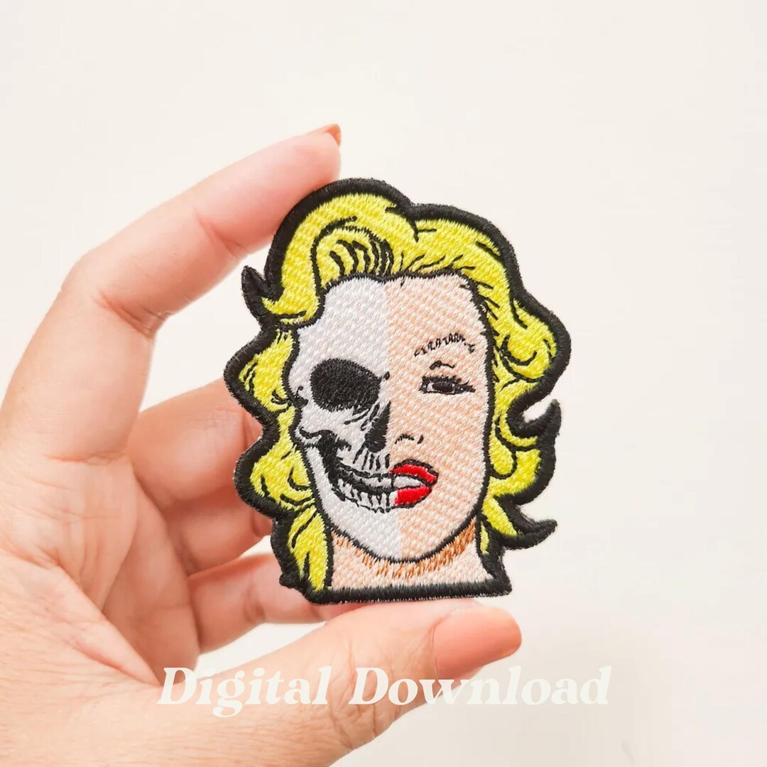 Celebrity Embroidery Design, Actress Embroidery Patch, Halloween ...