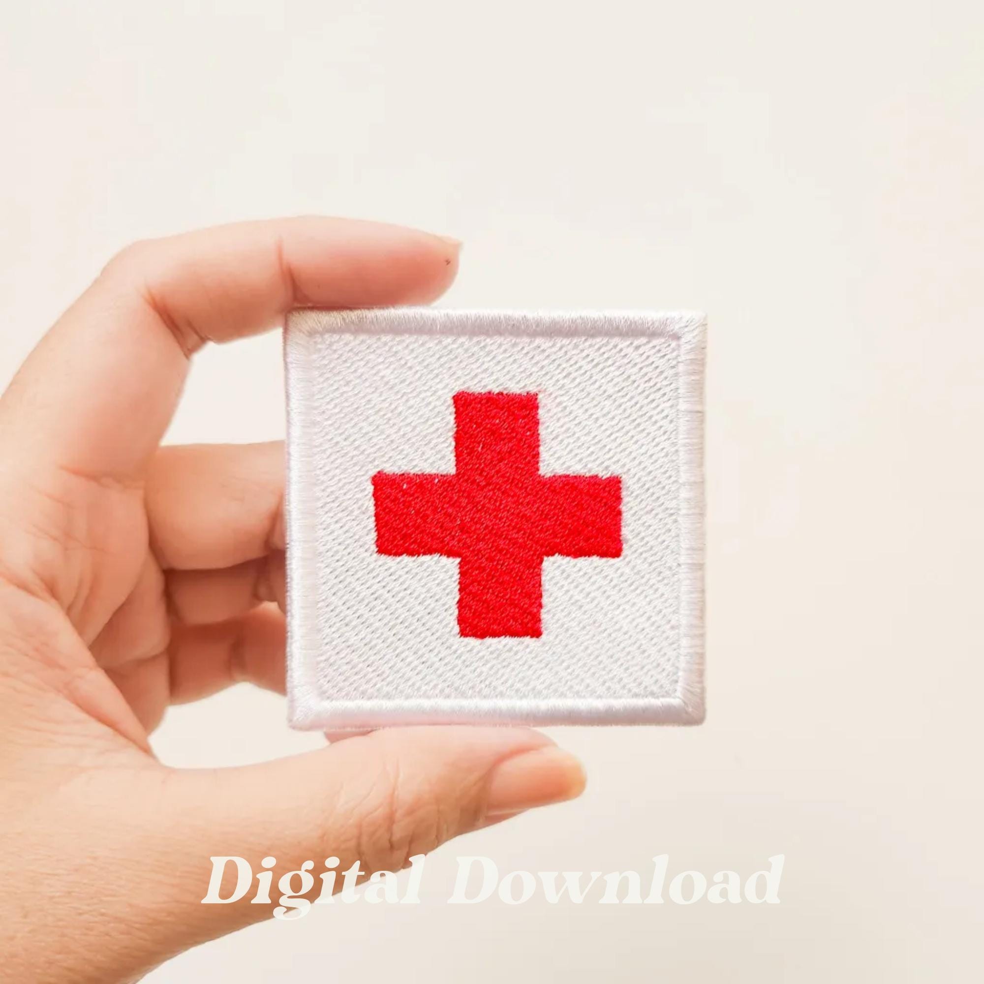First Aid Embroidery Design, Badge Embroidery Patch, Sign Embroidery ...