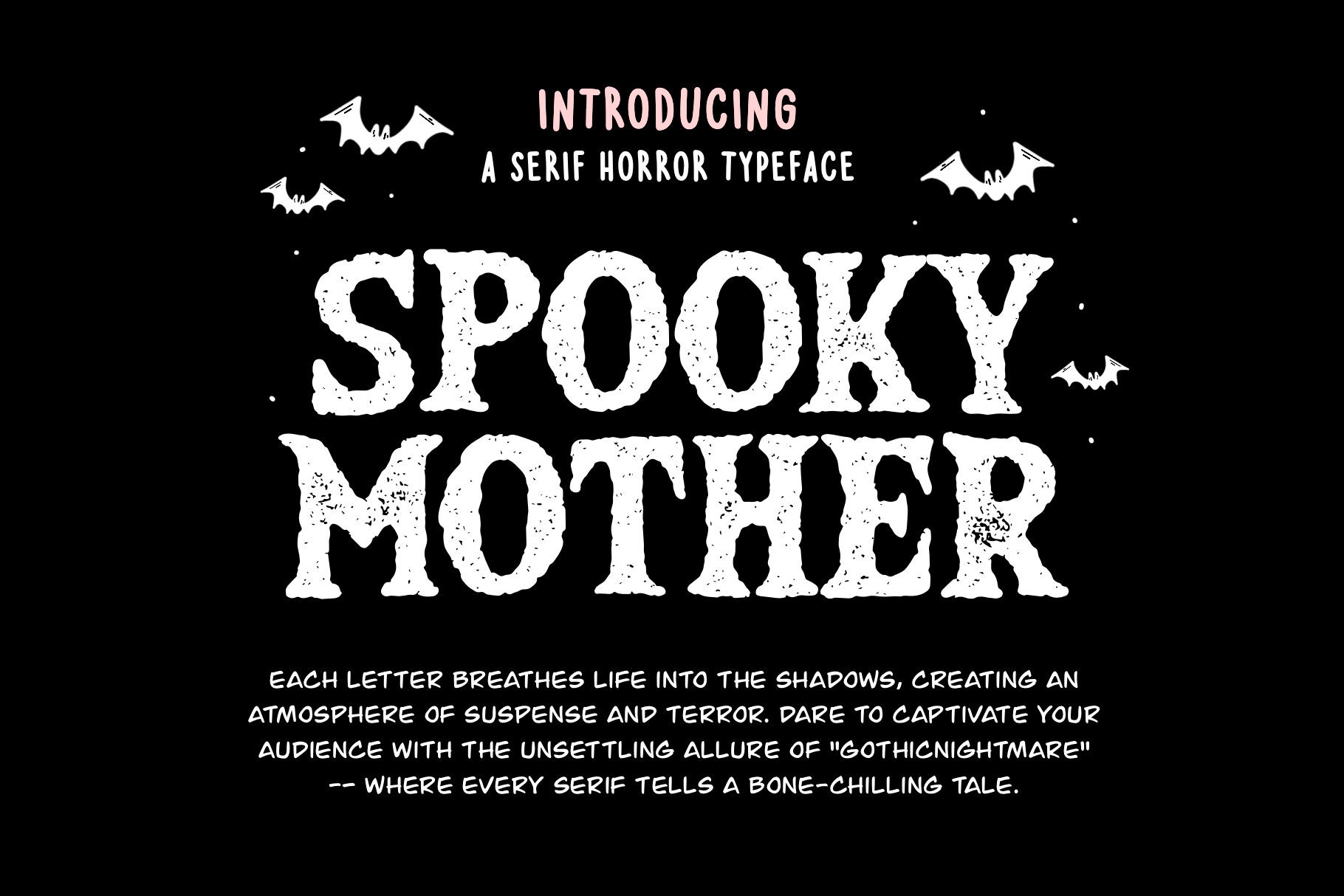 Spooky Mother Font: Serif Horror Typeface (OTF, TTF, SVG) - Etsy