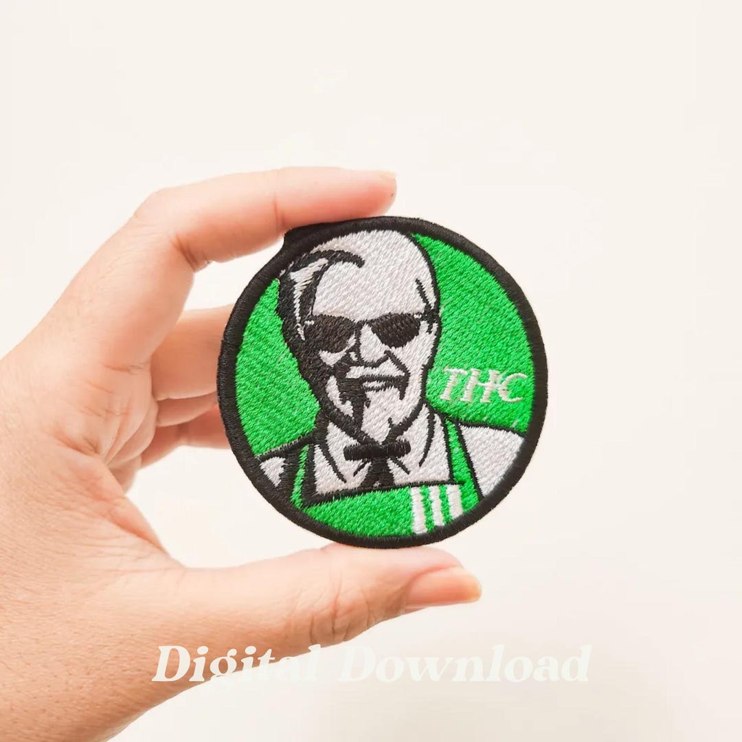 Cannabis Embroidery Design, Funny Embroidery Patch, Meme Embroidery ...