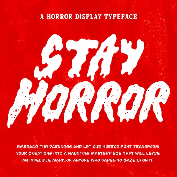 Scary Movie Font Procreate - Etsy