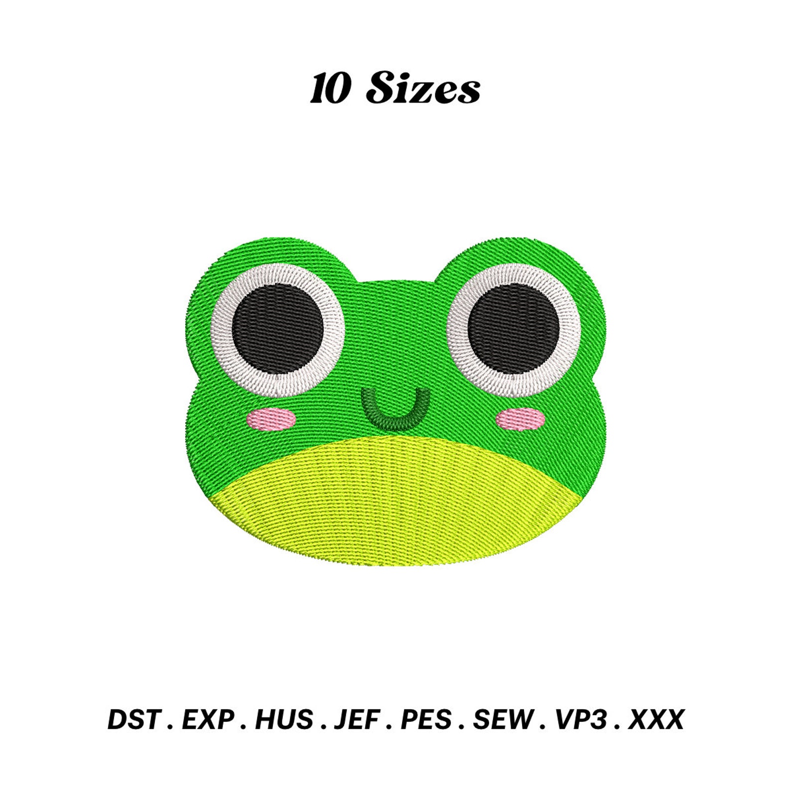 Cute Frog Embroidery Design, Head Frog Designs, Kids Jacket Embroidery ...