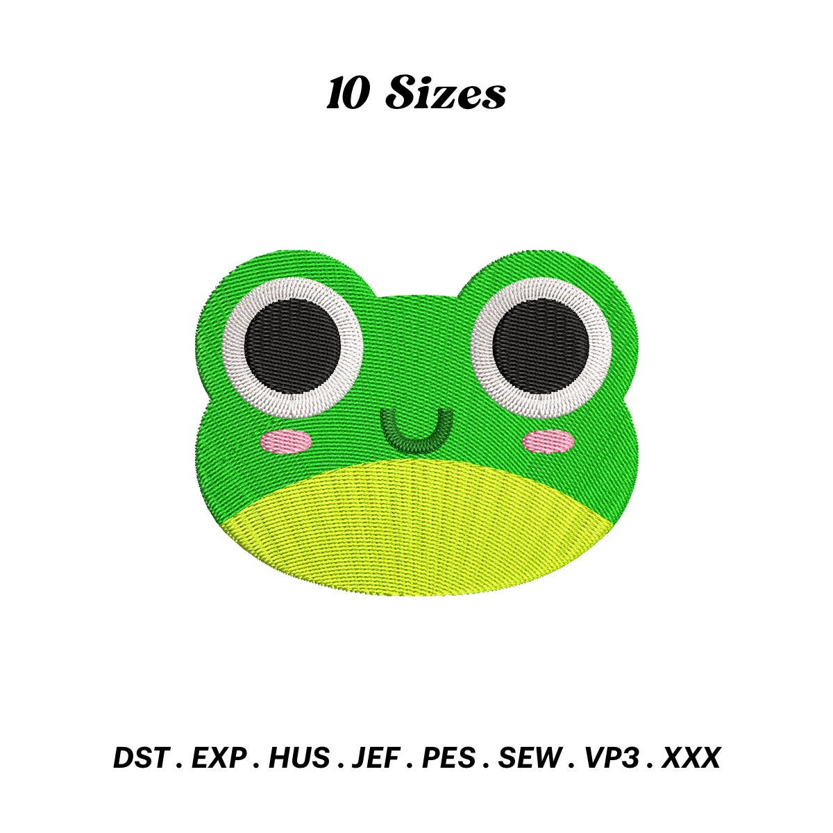 Cute Frog Embroidery Design, Head Frog Designs, Kids Jacket Embroidery ...