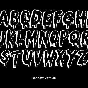 Ghost Malone Font: Dripping Horror Typeface (OTF, TTF, SVG) - Etsy