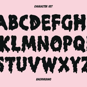 Ghost Slimer - Horror Font, Scary Typeface, Melting Letter, Halloween ...