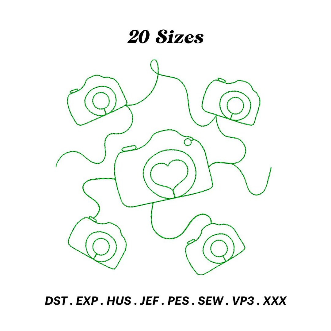 Camera Quilt Embroidery Design, Camera Quilt Block Embroidery ...